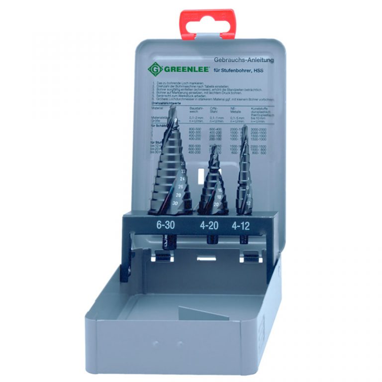 Greenlee Kwik Stepper Bit Set - The Cable Tooling Company